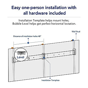 FLEXIMOUNTS 2-Pack 2x4ft Bike Storage Rack Garage Wall Shelves, 24-inch-by-48-inch, White