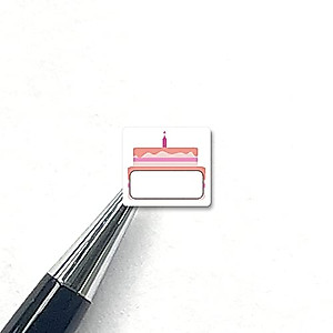 Birthday Planner Sticker / 48 Write In Smudge Proof Vinyl Stickers (1/2”) / Birthday Celebrate Reminder Name /  Essential Productivity Life/Bullet Bujo Journal (1 Sheet)