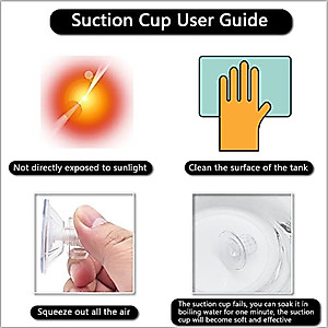 Fluorescent Green Coral Frag Holder Acrylic Coral Rack with Powerful Suction Cup and Placstic Screws Suitable for Household Fish Tanks (2pcs 1 Plug Hole Green+Orange)