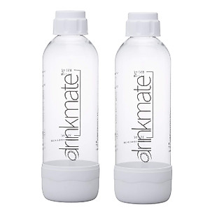Drinkmate OmniFizz Sparkling Water Maker + 2 Carbonation Bottles (1L)