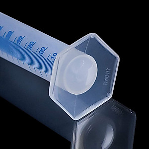 2pcs 100ml Plastic Graduated Cylinder Transparent Measuring Cylinder Set Measuring Test Tube Clear Graduated Cylinder with Double Sided Markings