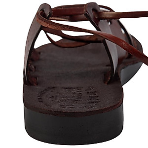 Holy Land Market Unisex Adults/Children Genuine Leather Biblical Sandals/Flip Flops/Slides/Slippers (Jesus) Suede V