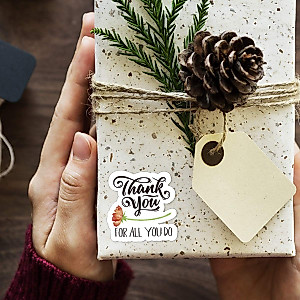 Muminglong 1.5 Inch Thank You for All You Do Stickers, Small Shop Stickers, Thank You Sticker,Small Business, Packaging Sticker, 500 PCS