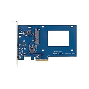 OWC Accelsior S PCIe Adapter for 2.5-inch SATA 6G Expansion Card Compatible with Mac Pro (2006-2012), Mac Pro 2019 and PC Towers