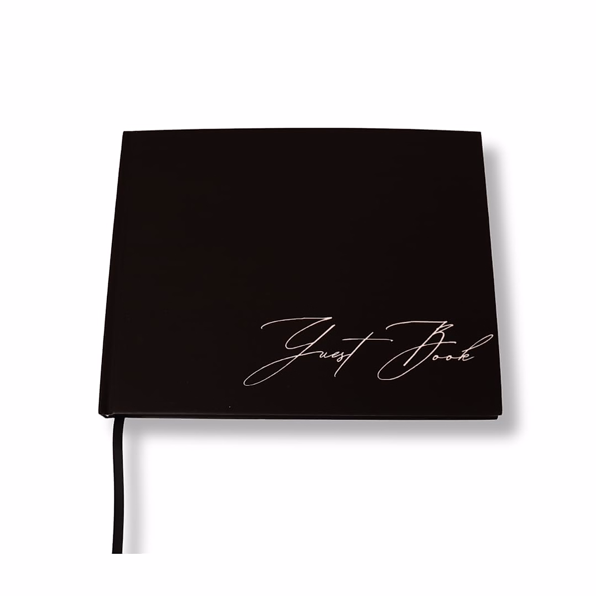 Elegant Guest Book for All Occasions with Complimentary Metal Ball Pen - Versatile Black Matte Cover, Perfect for Weddings, Baby Showers, Memorial Services, and Celebrations of Life