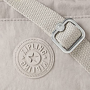 Kipling womens Women's Abanu Crossbody Handbag, Grey Gris, 9.5 L x 6.75 H 3.5 D US