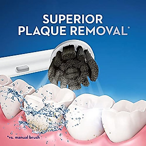 Oral-B Pro 100 Charcoal, Battery Powered Electric Toothbrush, Black