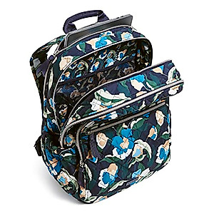 Vera Bradley Women's Performance Twill XL Campus Backpack, Immersed Blooms, One Size