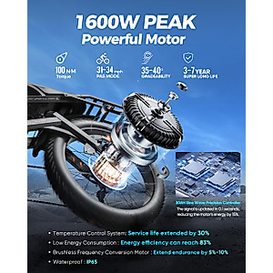 Romeo Pro 1600W 60A Fat Tire Full Suspension Ebike