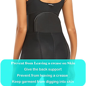 PAZ WEAN Lumber Back After Lipo Post Surgery Liposuction Foam Boards for Lipo Recovery BBL Back Board Black