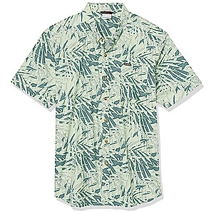Columbia Men's Rapid Rivers Printed Short Sleeve Shirt, Metal Dye Palms, X-Large