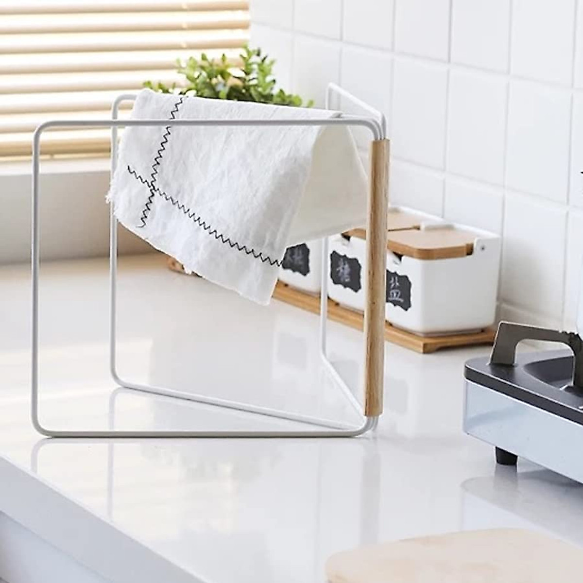 ARFUKA Hand Towel Holder Standing Towel Rack Freestanding Rack Foldable 3 Tier Heavy Towel Bar Stand for Bathroom Kitchen Countertop