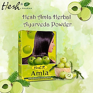 Hesh Herbal Amla Powder 100G, Brahmi Powder 100G, Shikakai Powder 100G, Aritha Powder 100G - 1 Complete Hair Care Combo Pack