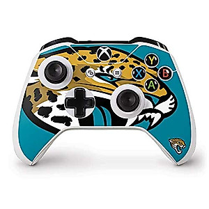Skinit Decal Gaming Skin compatible with Xbox One S Controller - Officially Licensed NFL Jacksonville Jaguars Large Logo Design