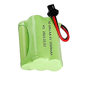 Parts & Accessories NI-MH 6V 3000mah AA Battery High Capacity AA Battery 6v for Remote Control Electric Toys for RC car Truck Boat Toys Battery 1pcs - (Color: 5557-2P)