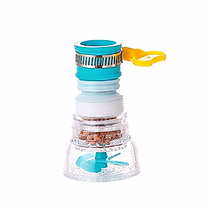 Kitchen Faucet Water Filter, Water Purifier, Kitchen Faucet Head 360¡ã Rotatable Faucet Sprayer Tap Booster Filter, Adsorbing Rust in Water, Residual Sand Chlorine, Harmful Heavy Metal Ions