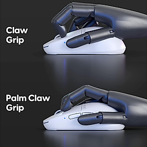 Pulsar Gaming Gears X2H Wireless Gaming Mouse, Ultra Lightweight 1.90 oz (54 g), Symmetrical, Optical Switch, 2.4 Ghz 1 ms, 26000 DPI, PAW3395 Sensor (Medium, Wireless, White)