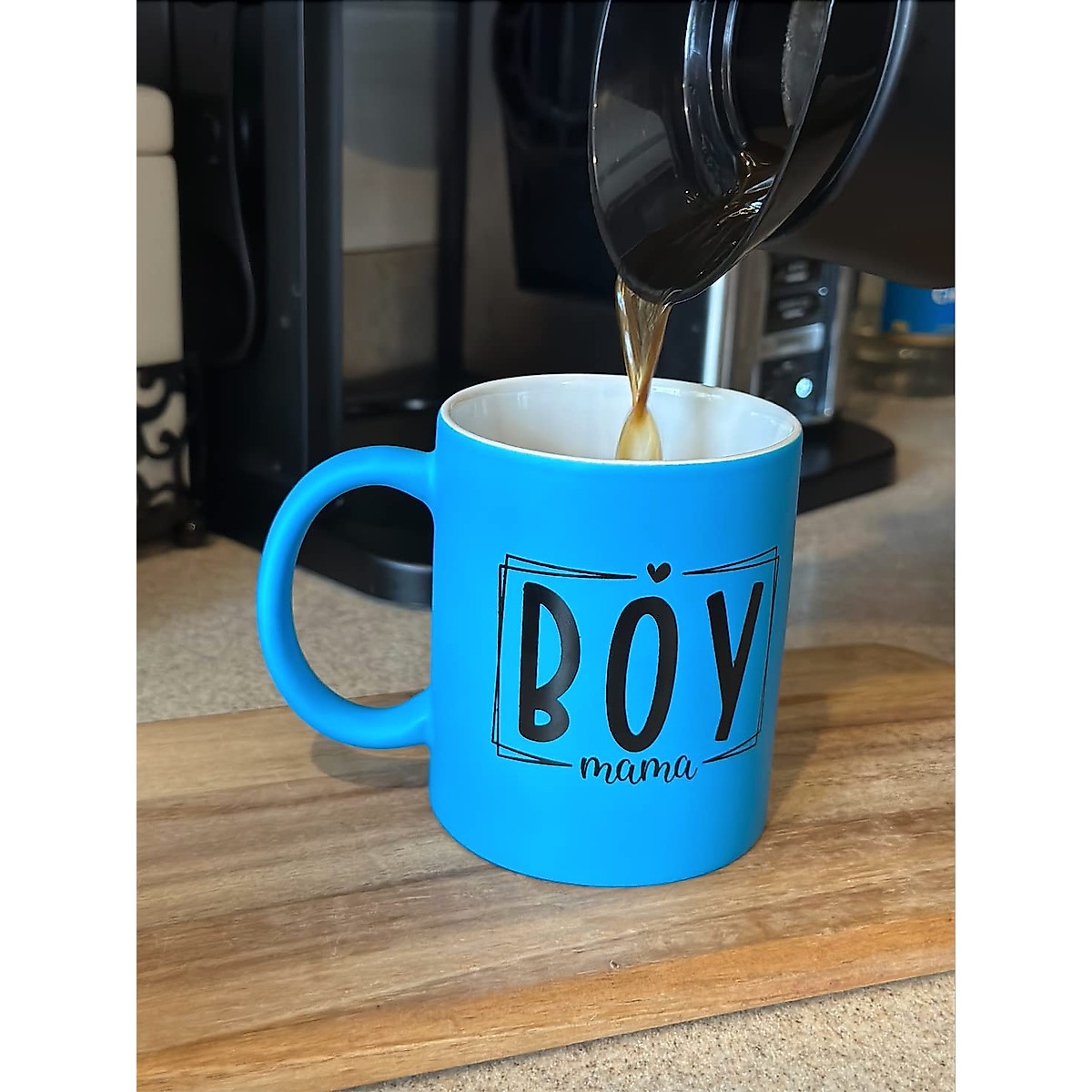 #BOYMOM | Boy Mom | 11 OZ Matte Custom Boy Mama Coffee Mug - Mom Mug - New Mom Cup Mother of Boys Wine Tumbler Best Mom Coffee Mug Tumbler