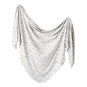 Large Premium Knit Baby Swaddle Receiving Blanket "Arlo" by Copper Pearl