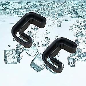 PIAOLGYI 2 Pcs Ice Scoop Holder for Frigidaire Countertop Ice Maker Scooper Accessory Compatible with Frigidaire EFIC117-SS 26 Pound Ice Maker,Black (Ice Scoop NOT Included)