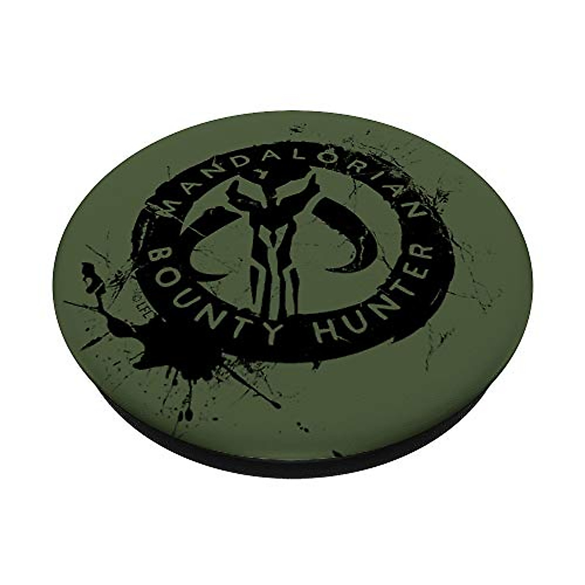 Star Wars The Mandalorian Paint Splatter Emblem PopSockets PopGrip: Swappable Grip for Phones & Tablets
