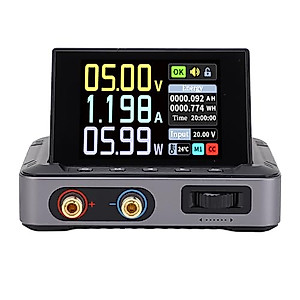 DC Power Supply Variable, 2.8 Inch HD IPS Display CNC DC Power Supply, Adjustable Power Module with Monitor, Overvoltage Safety, Portable Regulated Switching Power Supply for PD