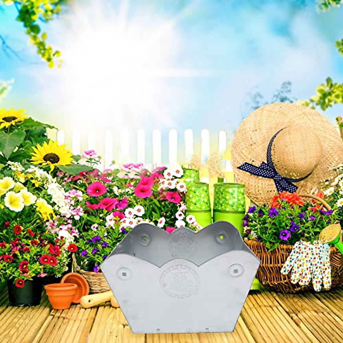 GANAZONO Pyro Mini Burn Cage Burn Incinerator Can Collapsible Yuanbao Shaped Burner Bucket Stainless Steel Garden Cage for Garden Leaf Trash Wood Backyard Bonfire Pyro Mini Stainless Steel Fire Pit