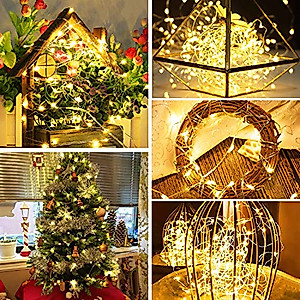 Blingstar Fairy Lights - 2 Pack of USB Powered Warm White 33Ft 100 LED String Lights - Perfect for Christmas, Parties, Weddings, Festivals, Bedroom and Table Decoration