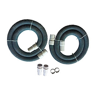 FibroPool Professional 1 1/2" Swimming Pool Filter Hose Replacement Kit (6 Feet, 2 Pack)