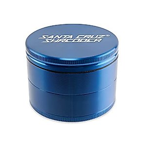 Santa Cruz Shredder Herb and Spice Grinder Made in USA (Large (2.7 Inch), Blue)