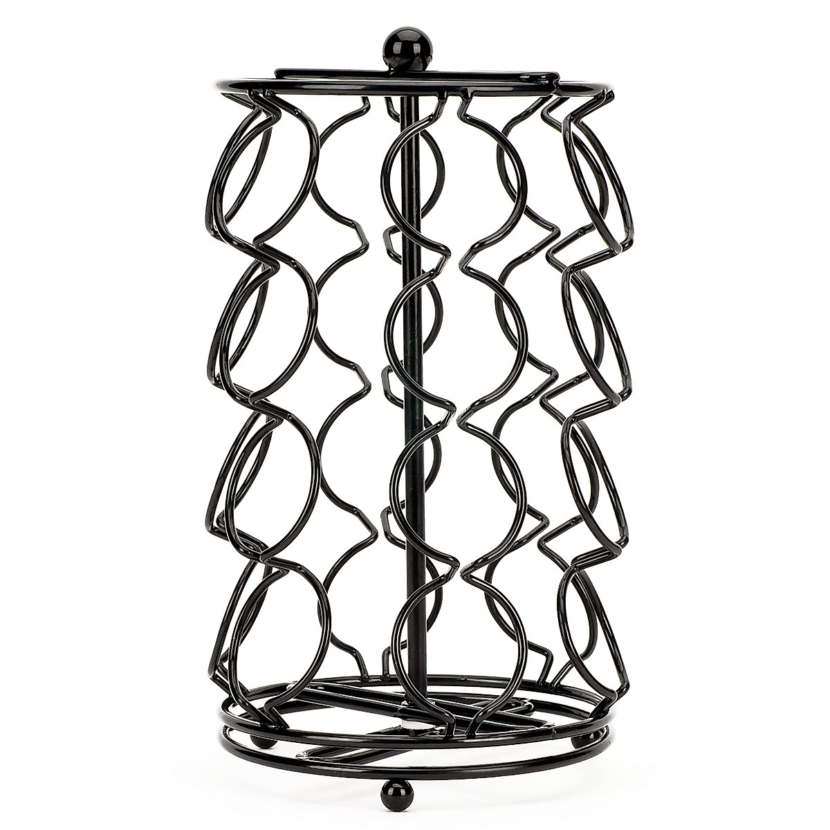 K-Cup Coffee Pod Storage Spinning Carousel Holder - 24 ct, Black