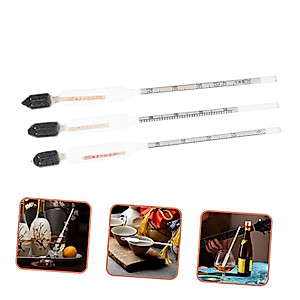 MUSISALY 3pcs Sugar Meter Hydrometer Beer Sugar Scales Sweet Gauges Liquid Gauges Maple Syrup Measurement Sugar Gauges Wine Scales Syrup Meter Sweet Scales Wine Gauges Transparent Iron Sand