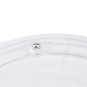 Semetall 4pcs 7" Acrylic Lazy Susan Rotating Swivel Plate Round Turntable Organizer for Makeup Table Kitchen Cabinet Spice Rack Cake,Clear