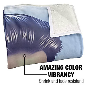 Elvis Presley Blanket, 50"x60", Big Portrait Silky Touch Sherpa Back Super Soft Throw Blanket