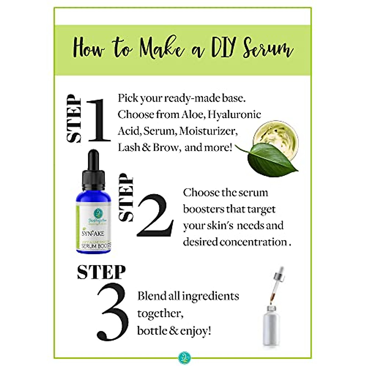 Skin Perfection Syn-AKE Freeze Wrinkles Peptide DIY Anti-Aging Skincare Booster Smooth Firm Vertical Expression Lines