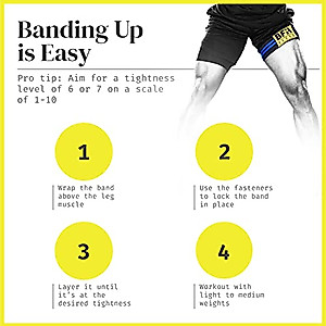 BFR Bands Blood Flow Restriction Bands - 2 Pack for Legs, Booty & Glutes, 3-Inch Wide Straps - DoubleWrap Occlusion Bands for Gym & Weight Lifting to Increase Muscle Mass in Women & Men