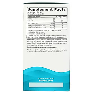 Nordic Naturals Ultimate Omega 1280 MG, 180 CT