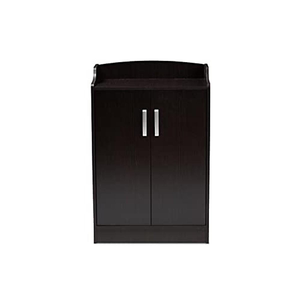 Baxton Studio Verdell Modern and Contemporary Wenge Brown Finished Shoe Cabinet