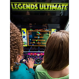 Legends Ultimate Arcade, Full Size Game Machine, Home, Classic Retro Video Games, Over 300 Licensed Arcade and Console Games, Action Fighting Puzzle Sports & More, WiFi, HDMI, Bluetooth