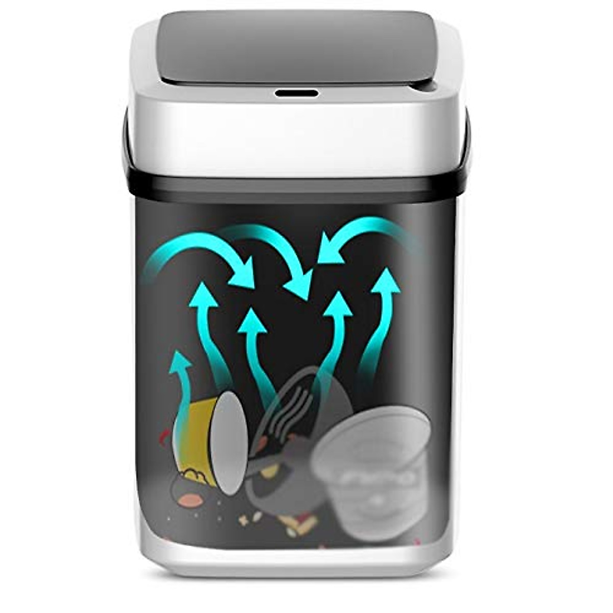 WENLII 10 L Automatic Touchless Smart Trash Can Motion Sensor Trash Bin Rubbish Waste Bin Kitchen Trash Can Garbage Bins