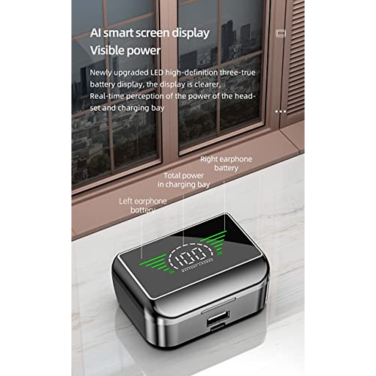 proQual M31-A Wireless Earphone in-Ear Low Latency Mini Stereo Sound Bluetooth-Compatible 5.2 Earbud for Gaming Bluetooth-Compatible