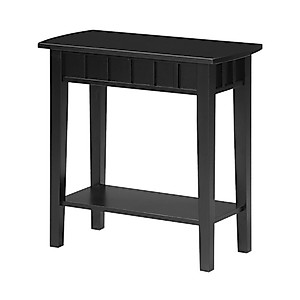 Convenience Concepts Dennis End Table with Shelf, Mahogany