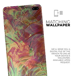 DesignSkinz Liquid Abstract Paint Remix V74 Protective Vinyl Decal Wrap Skin Cover Compatible with The Samsung Galaxy S20 (Screen Trim & Back Glass Skin)