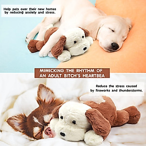 CZTNNZK Heartbeat Puppy Toy for Anxiety Relief Dog Behavioral aid Toy for Puppies Sleep Aid Separation Anxiety Soother .for Small Medium and Large Dogs Calming Aid Heartbeat Plush Toys.