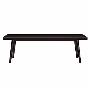 Plank+Beam Mid-Century Modern Entryway Bench, Black