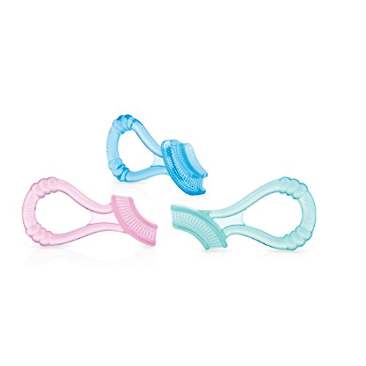 Nuby Silicone Gum Massager, Colors May Vary, 5"