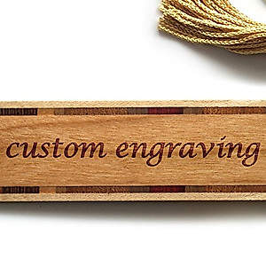 Personalized The Last Supper Jesus Apostles Engraved Wooden Bookmark - Made in USA - Also Available Without Personalization