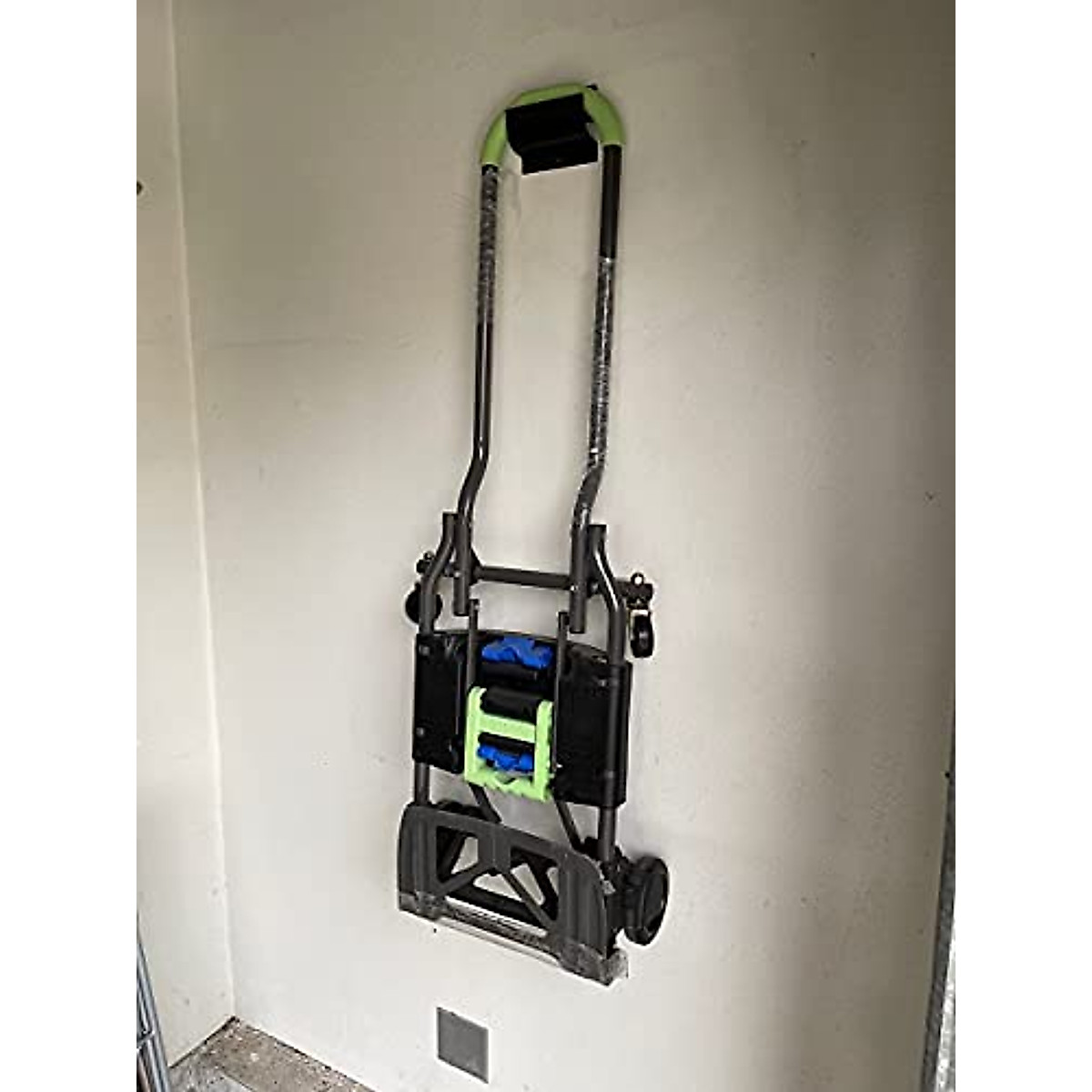 Tetra-Teknica GMH-01 4-in Steel Wall Mount Ladder and Wheelbarrow Hanger, Matte Black