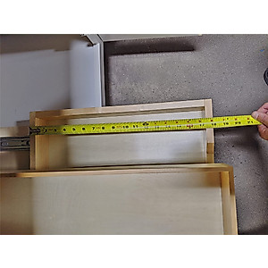 2 Tier Pull Out Organizer Shelf Sliding Drawer Storage for Kitchen Bathroom Storage Cabinet Under Sink Slide Out Shelf Organizing Storage Pull-Out Cabinet Organizer Roll Out Drawer (12'' Width)