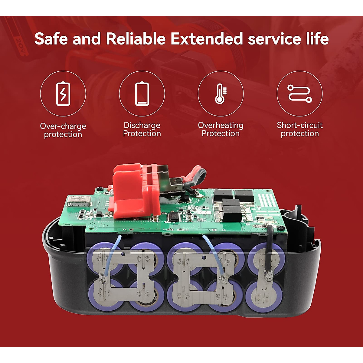 Moticett 3600mAh HPB18 Replacement for Black and Decker 18V Battery Ni-Mh Battery Compatible with Black and Decker 18 Volt Battery 244760-00 A1718 FSB18 FS18FL-2Packs